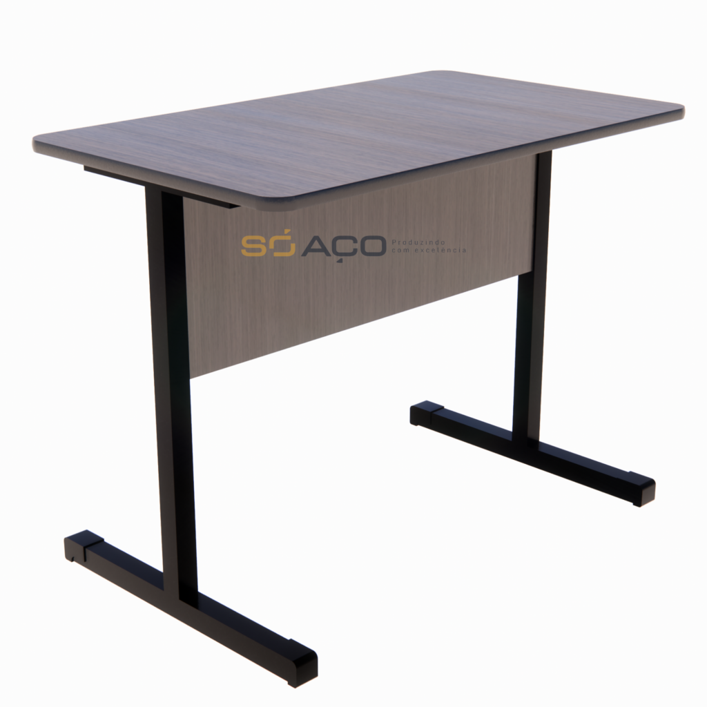 Só Aço - PA 1192 – MESA MELAMINICO PARA PROFESSOR SEM GAVETA 1000X600X740MM
